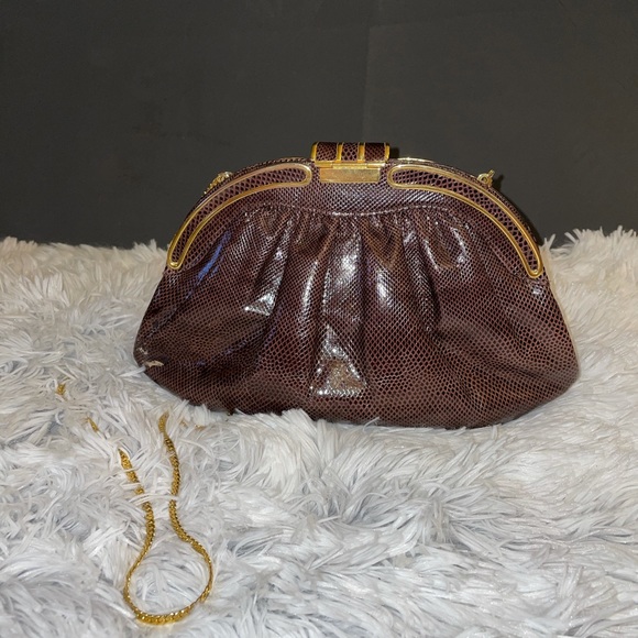 Ashneil | Bags | Ashneil Vintage Clutch Wgold Detail And Crossbody ...